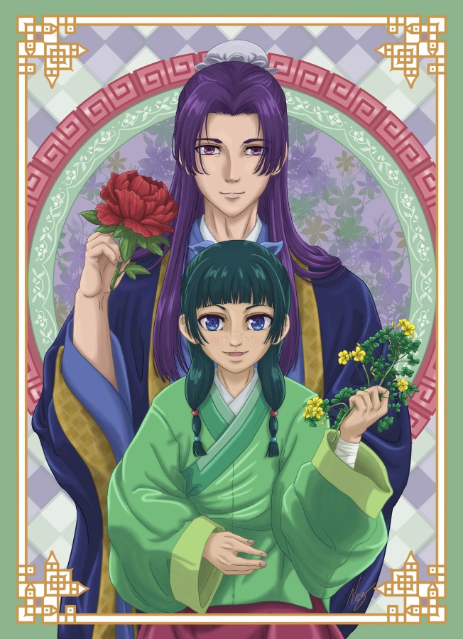 Apothocary Portrait Maomao and Jinshi small | Whims from Valadae